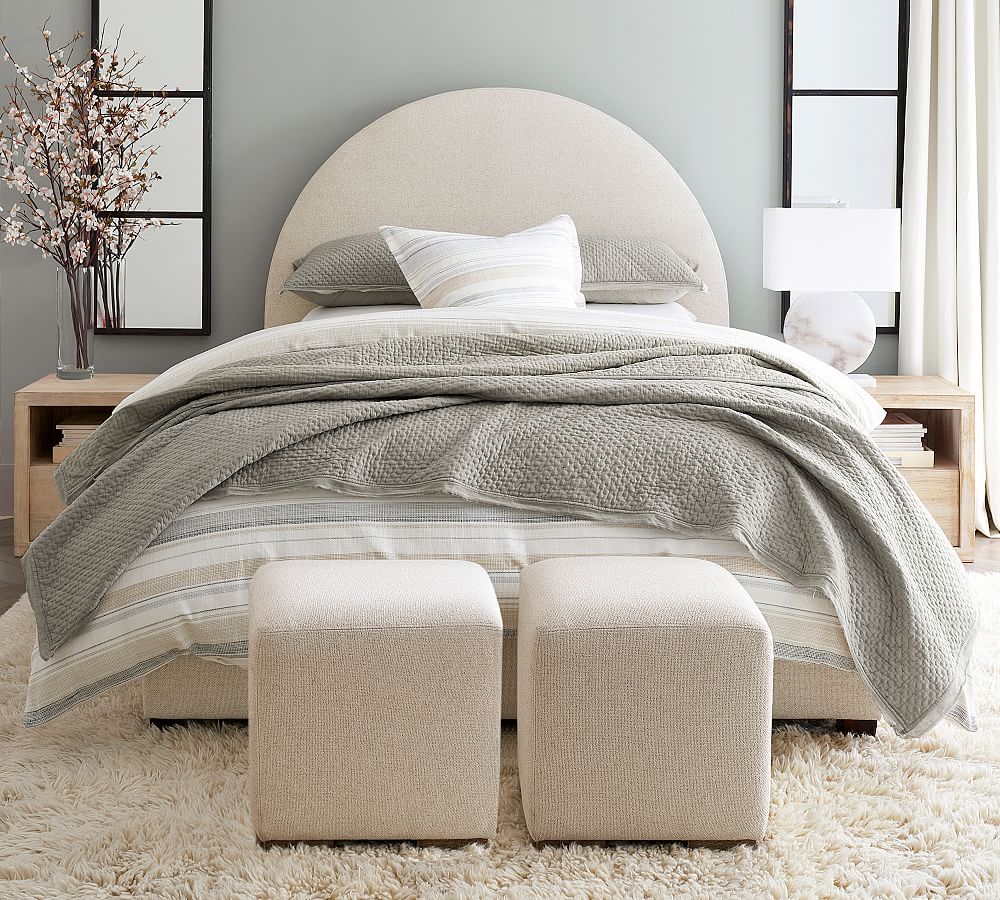Emily Upholstered Bed | Pottery Barn