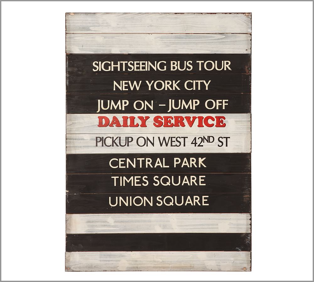 City Tour Sign | Pottery Barn
