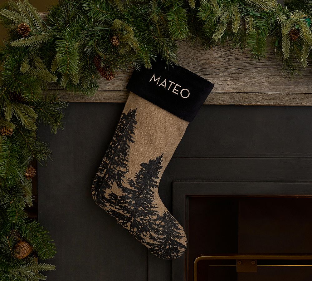 Rustic Forest Stockings | Pottery Barn