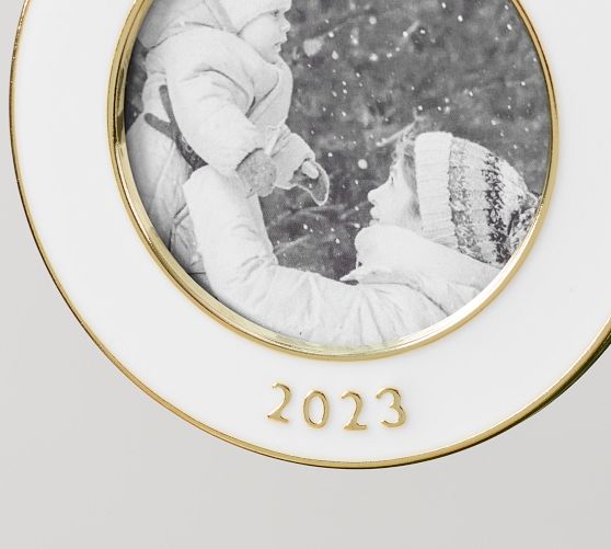 2023 Dated Enamel Frame Ornament | Pottery Barn