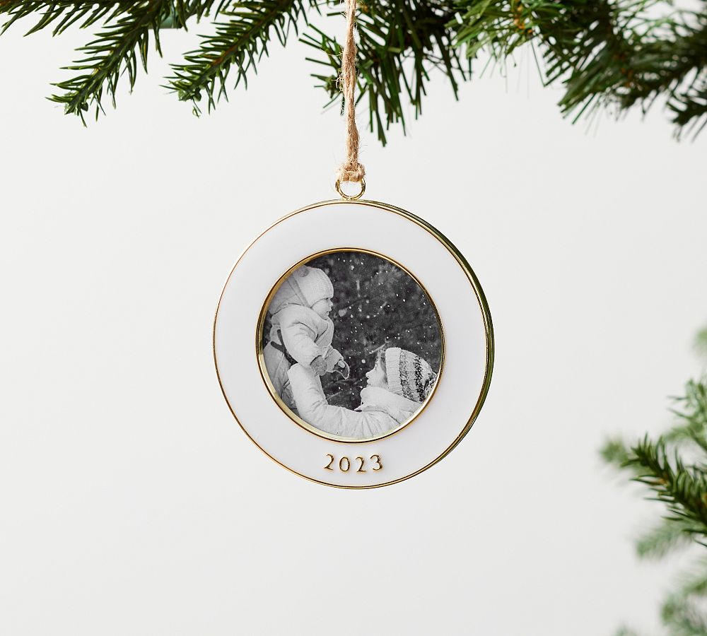 2023 Dated Enamel Frame Ornament | Pottery Barn