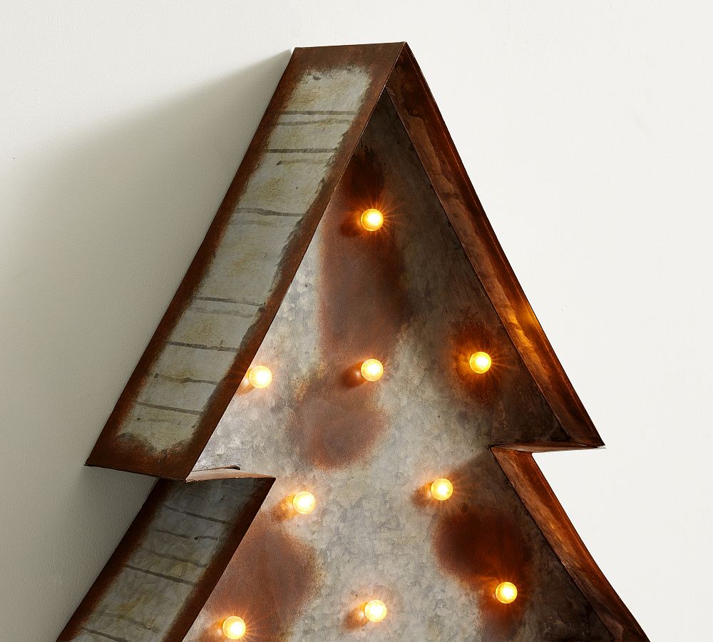 Galvanized Marquee Trees | Pottery Barn
