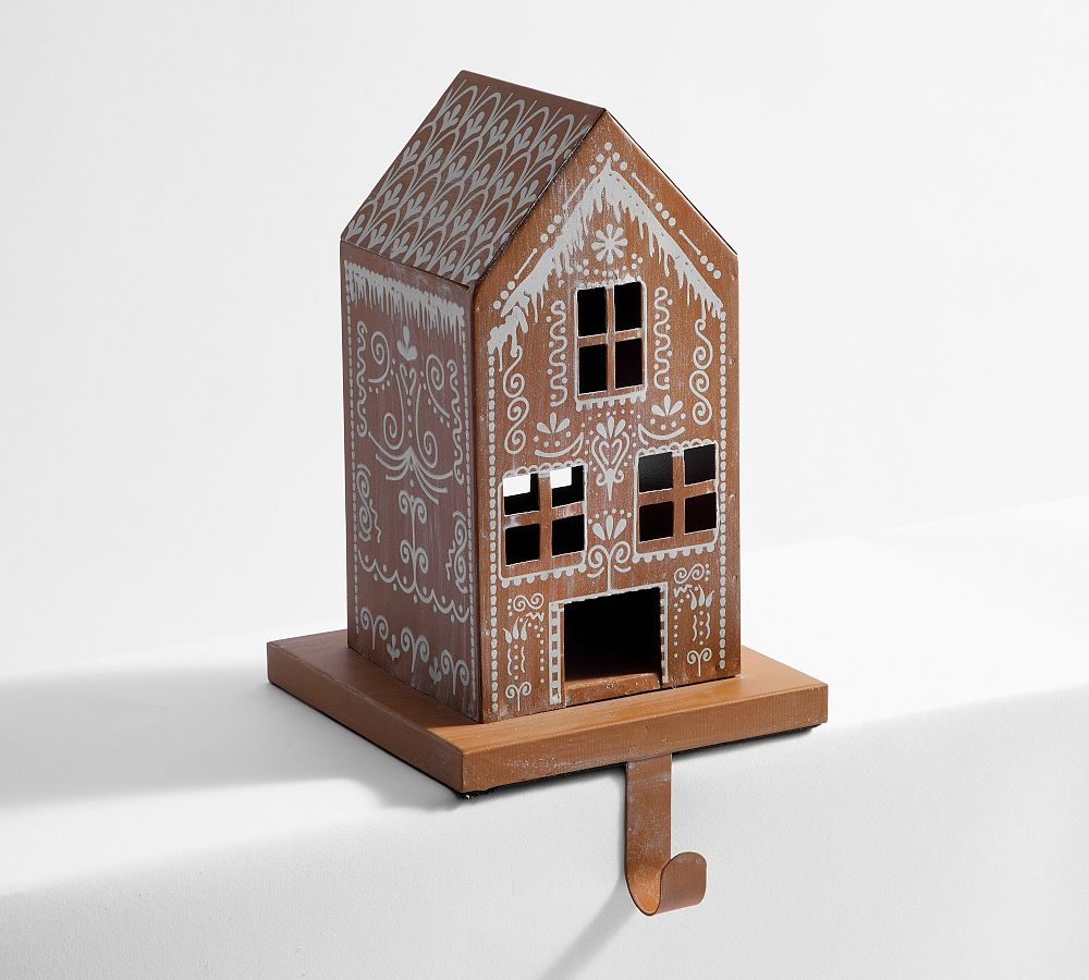 Gingerbread Stocking Holders | Pottery Barn