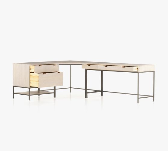 Graham Corner Desk with File Cabinet | Pottery Barn