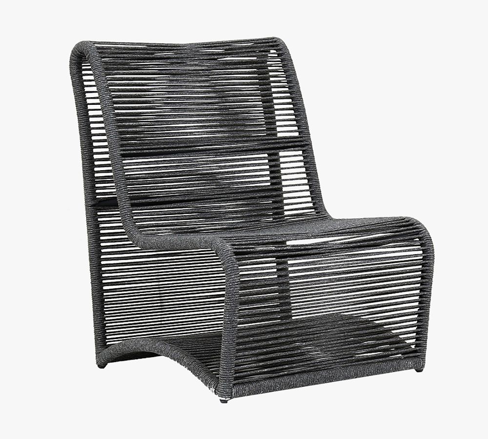 Milo Rope Outdoor Lounge Chair | Pottery Barn