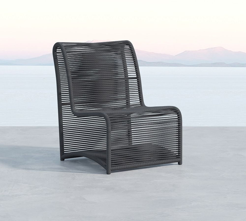 Milo Rope Outdoor Lounge Chair | Pottery Barn