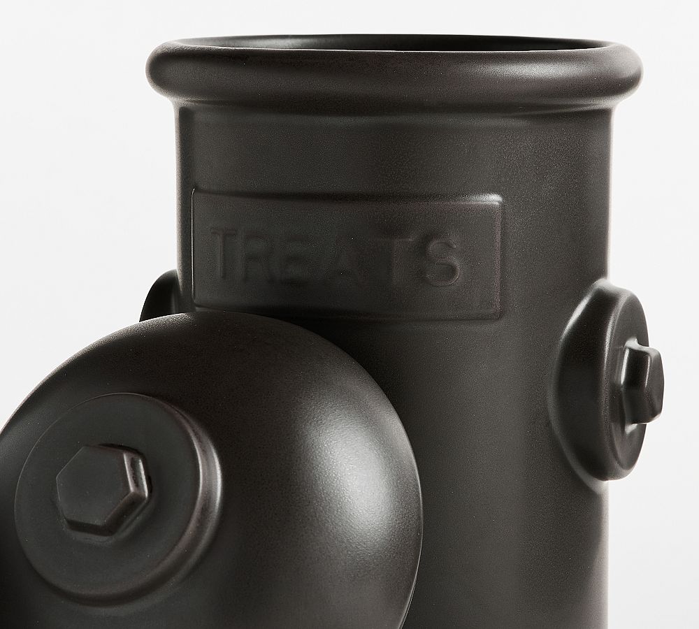 Mason Stoneware Fire Hydrant Shaped Pet Treat Canisters | Pottery Barn
