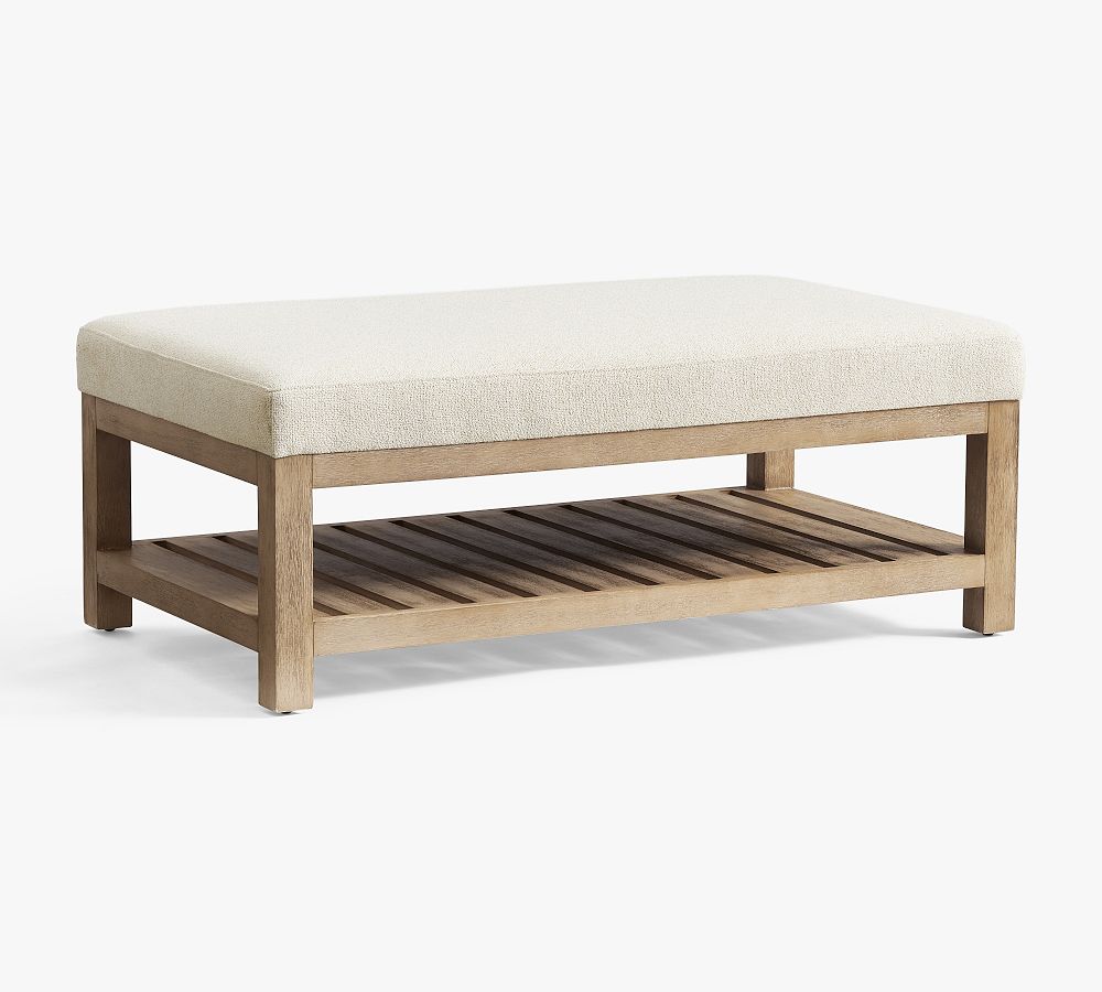 Jake Rectangular Upholstered Ottoman | Pottery Barn