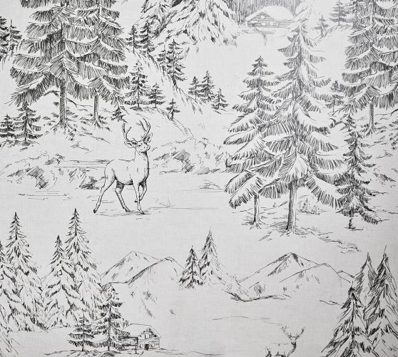 Rustic Forest Wallpaper Sample | Pottery Barn