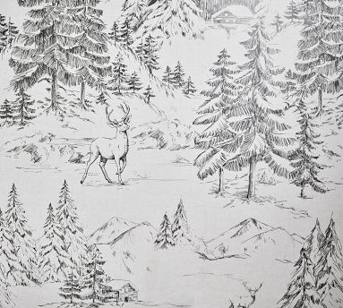 Rustic Forest Wallpaper Sample | Pottery Barn