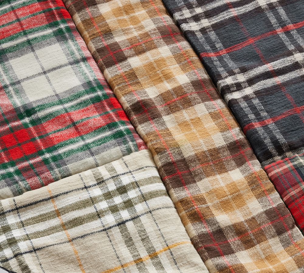 Kirk Plaid Patchwork Tree Skirt | Pottery Barn