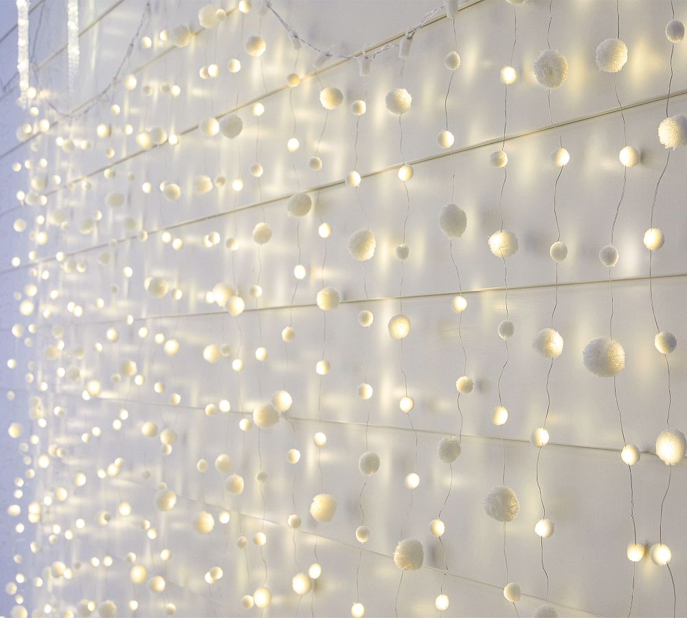 Snowball Rain String Lights | Pottery Barn