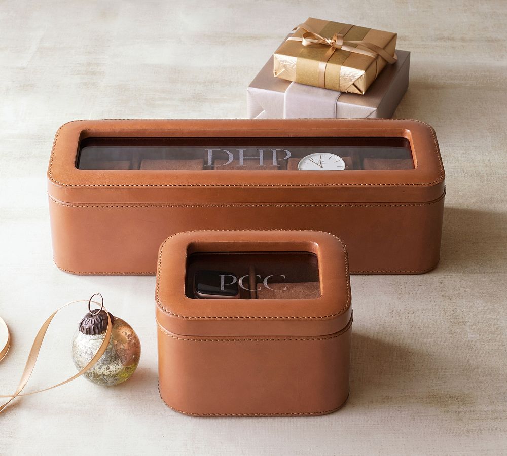 Peyton Leather Watch Box | Pottery Barn