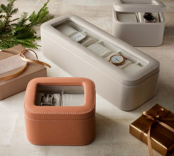 Peyton Leather Watch Box | Pottery Barn