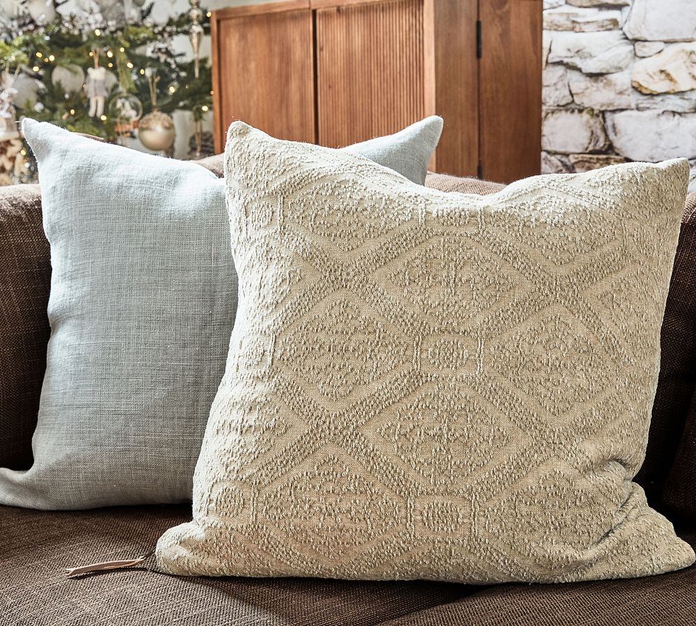 Karina Chenille Pillow | Pottery Barn