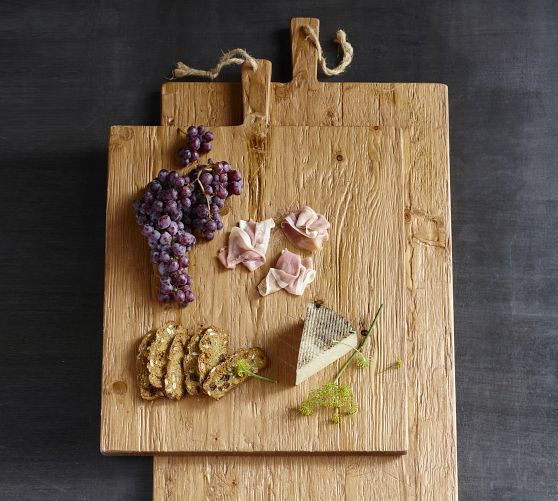 Handcrafted Reclaimed Wood Rectangular Charcuterie Boards | Pottery Barn