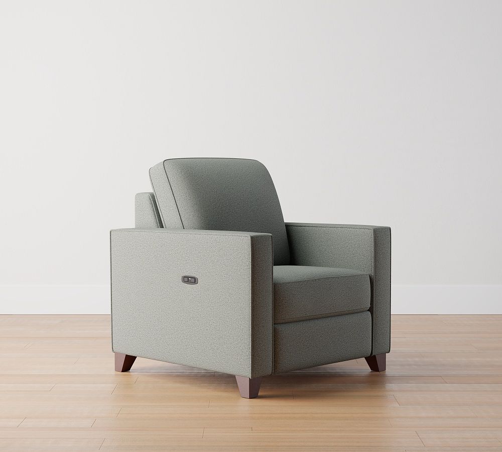 Cameron Square Arm Upholstered Power Recliner | Pottery Barn