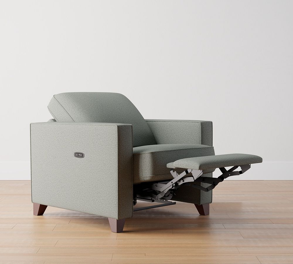 Cameron Square Arm Upholstered Power Recliner | Pottery Barn