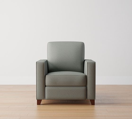 Cameron Square Arm Upholstered Power Recliner | Pottery Barn