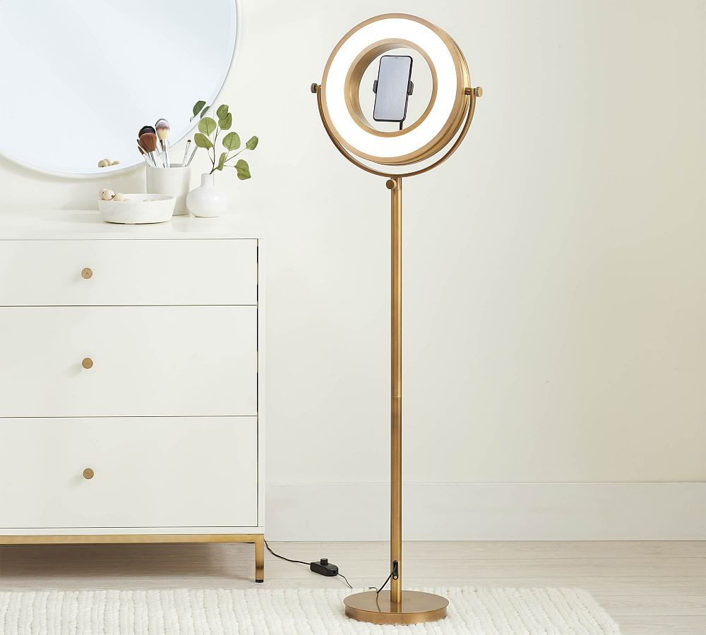 Watson iLED Ring Light Floor Lamp | Pottery Barn
