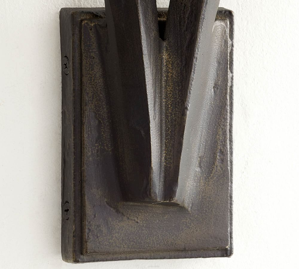 Carson Forged-Iron Double Sconce | Pottery Barn