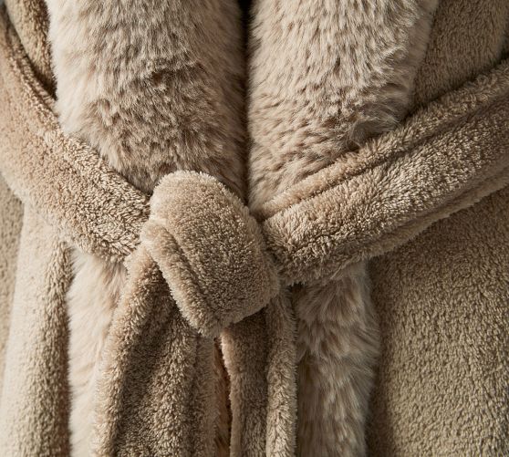 Alpine Faux Fur Robe | Pottery Barn
