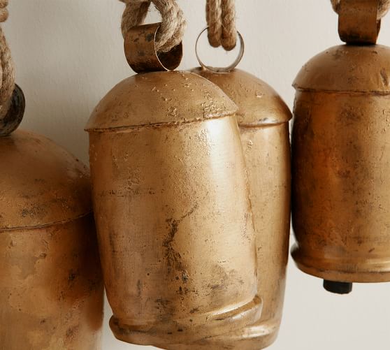 Handcrafted Brass Bells Wall Art | Pottery Barn