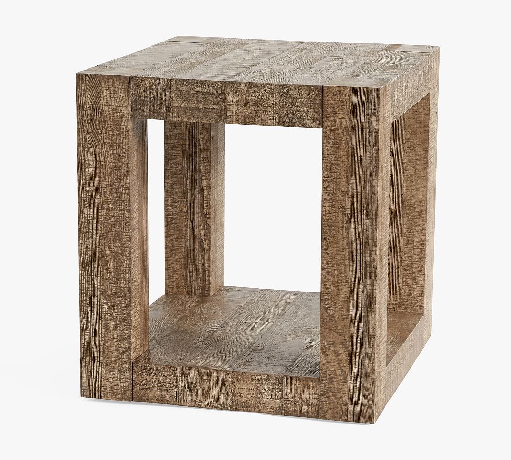 Palisades Rectangular Reclaimed Wood Side Table | Pottery Barn