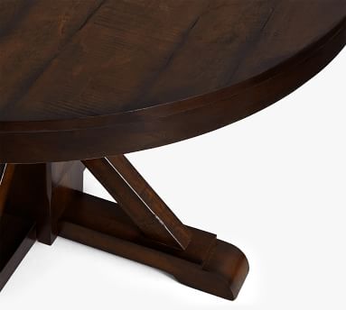 Benchwright Round Pedestal Extending Dining Table | Pottery Barn