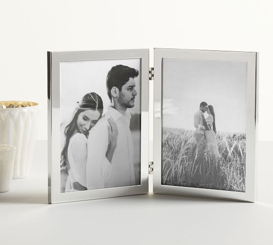 Modern Silver Hinged Frames | Pottery Barn