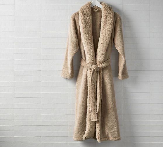 Alpine Faux Fur Robe | Pottery Barn