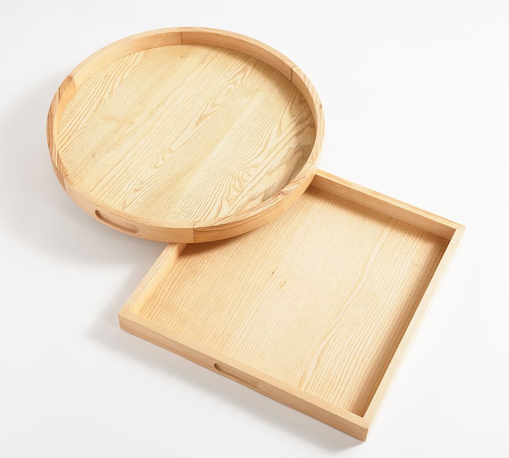 Connor Ash Wood Tray | Pottery Barn