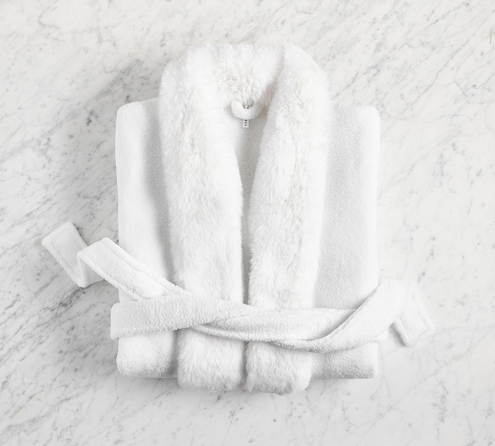 Alpine Faux Fur Robe | Pottery Barn