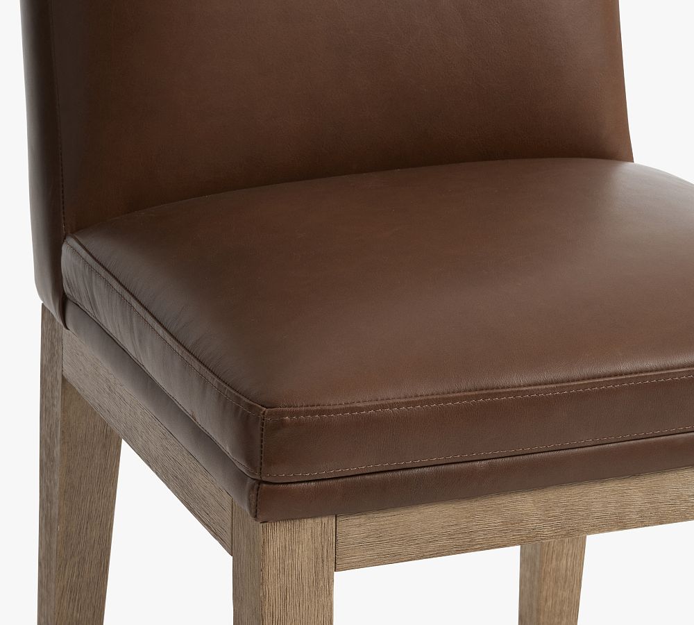 Jake Leather Dining Chair | Pottery Barn
