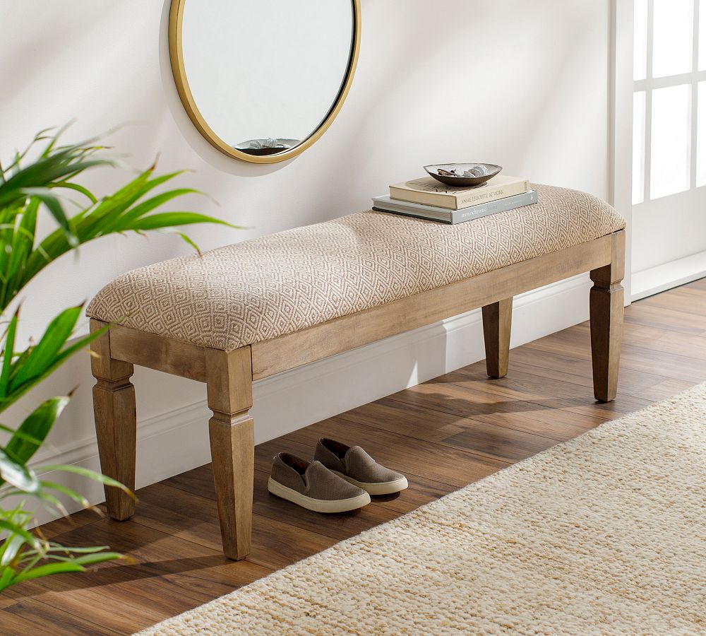 Violet Upholstered Bench | Pottery Barn Violet Upholstered Bench | Pottery Barn