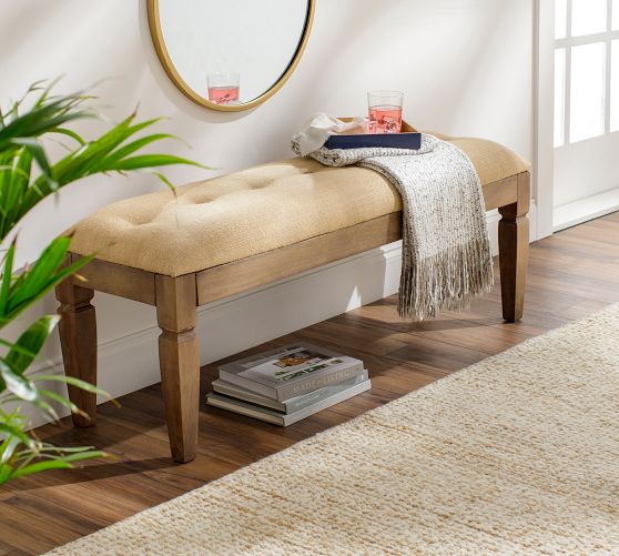 Violet Upholstered Bench | Pottery Barn
