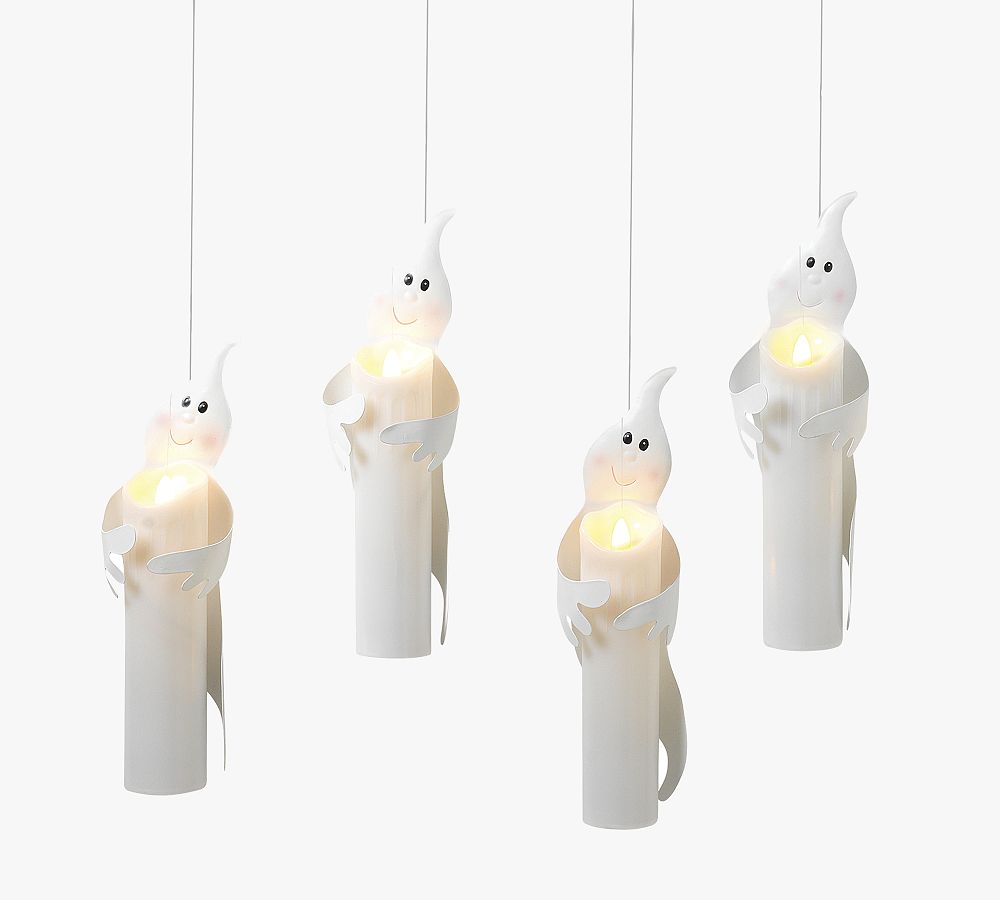Hanging Ghosts LED String Lights - Set Of 4 | Pottery Barn