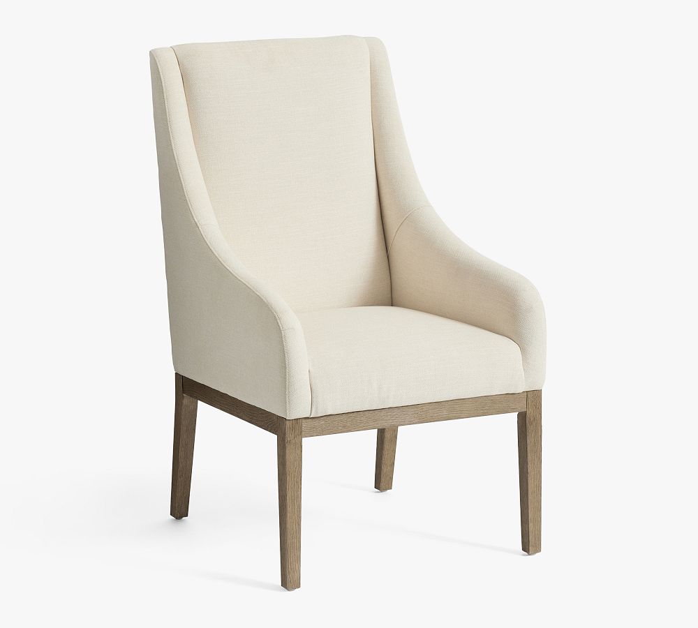 York Upholstered Dining Armchair | Pottery Barn