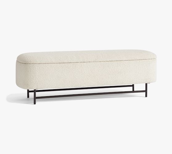 Melrose Upholstered Storage Bench | Pottery Barn