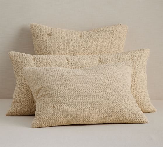 Vintage Washed Cotton/Linen Comforter Sham | Pottery Barn