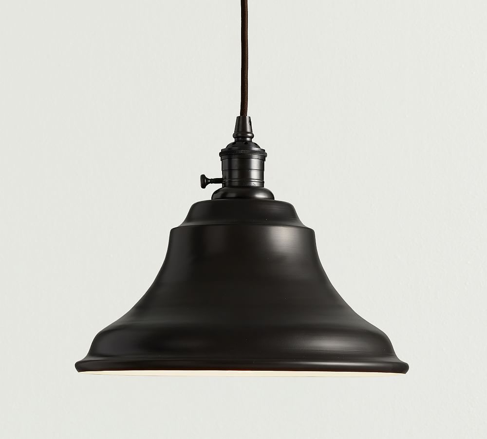Curved Metal Bell Cord Pendant | Pottery Barn