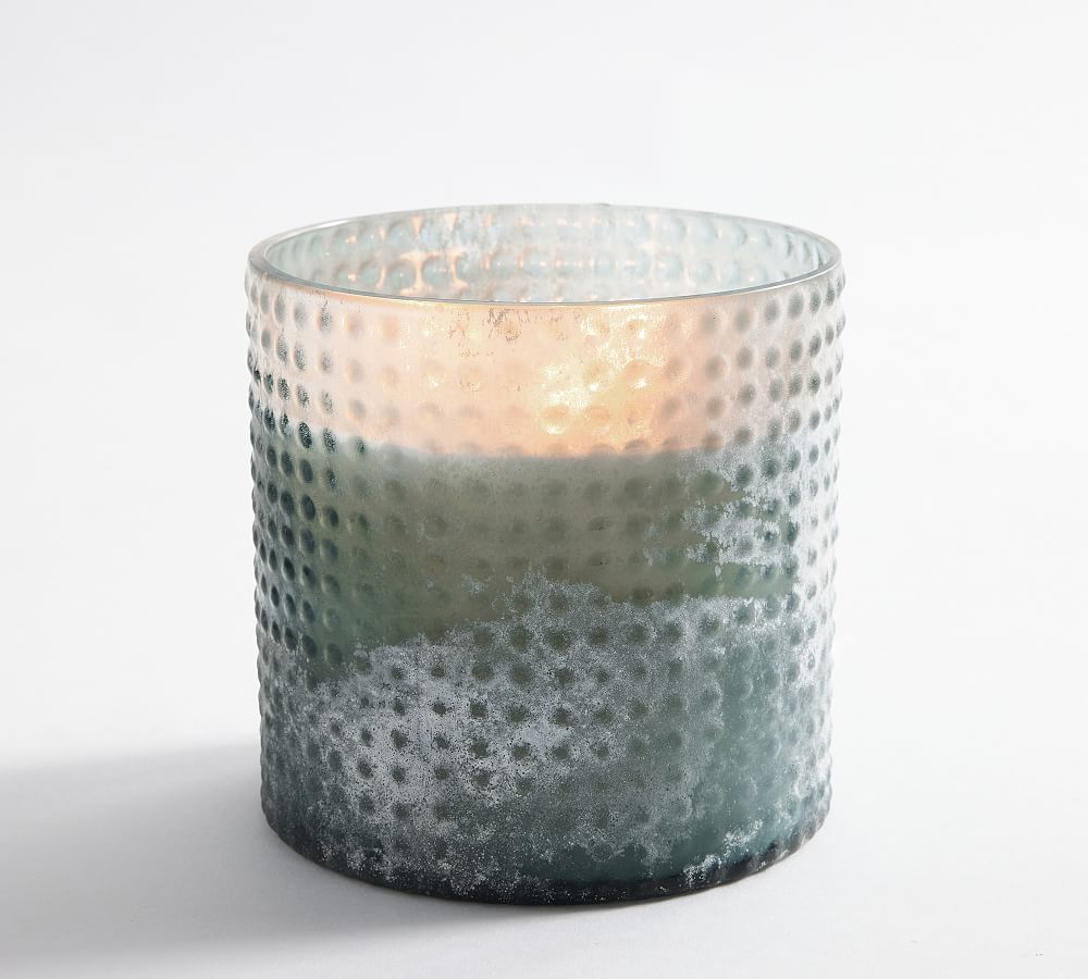 Frosted Glass Hobnail Candles - Fig & Sandalwood | Pottery Barn