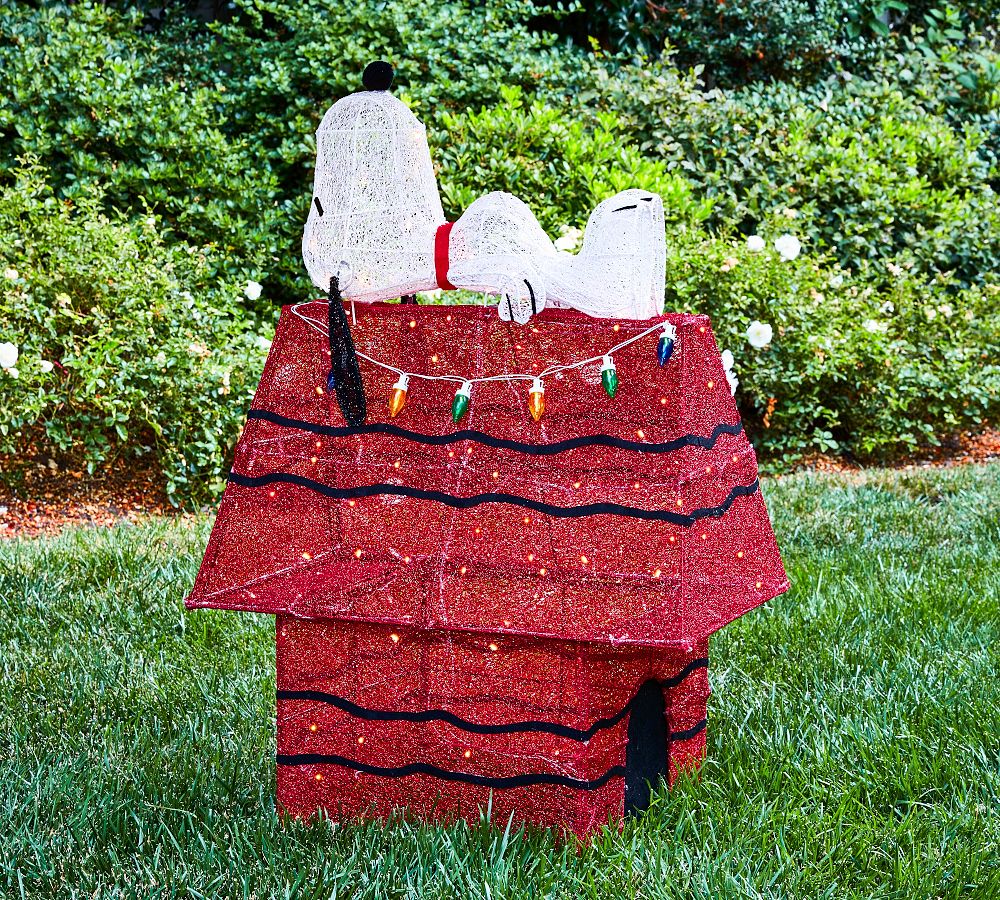 Peanuts™ Lit Snoopy™ On House | Pottery Barn