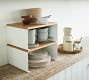 Tosca Wood-Top Stackable Kitchen Rack - Set of 2 | Pottery Barn