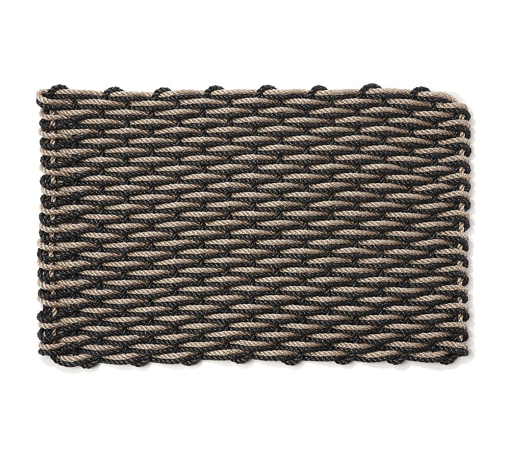 The Rope Co. Elemental Two-Tone Handwoven Doormat | Pottery Barn