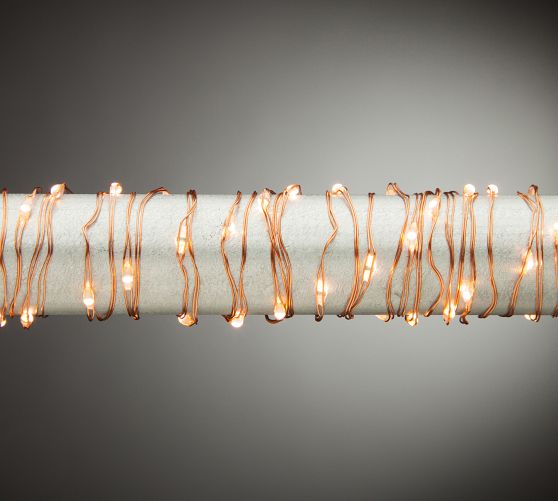 Micro LED String Lights On Copper Wire | Pottery Barn