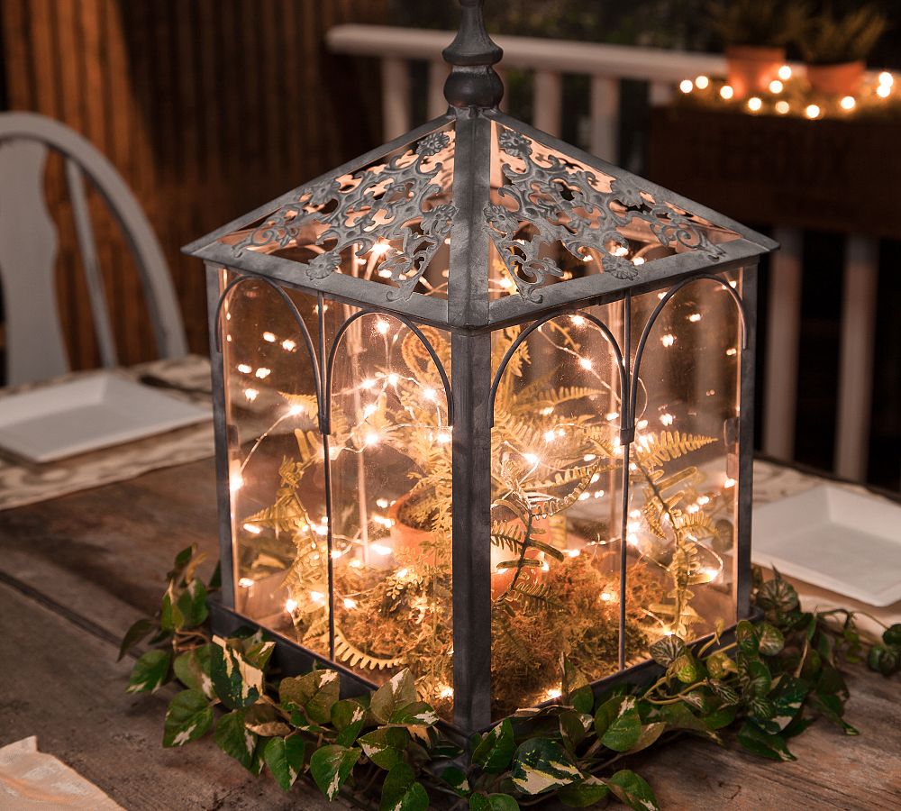 Micro LED String Lights On Silver Wire | Pottery Barn
