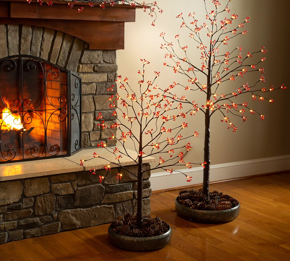 Pre-Lit Berry Holiday Tree | Pottery Barn