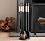 Vail 5-Piece Fireplace Tool Set - Black | Pottery Barn