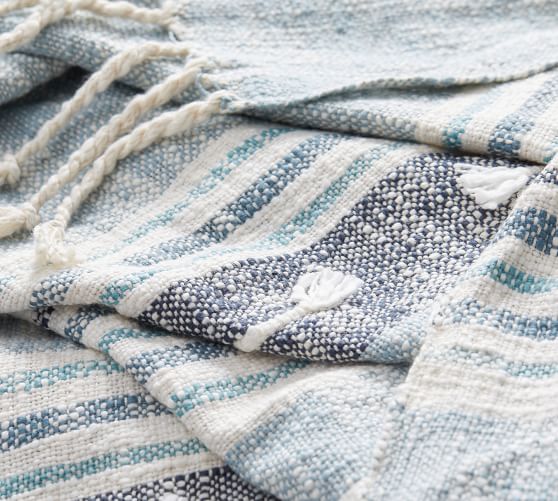 Roxy Yarn Dye Throw Blanket | Pottery Barn